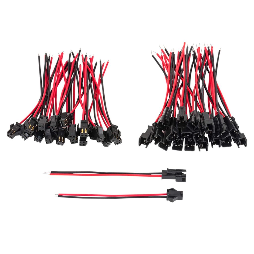 JST SM 2 Pin Plug Male and Female Connector Adapter with 150 mm ...